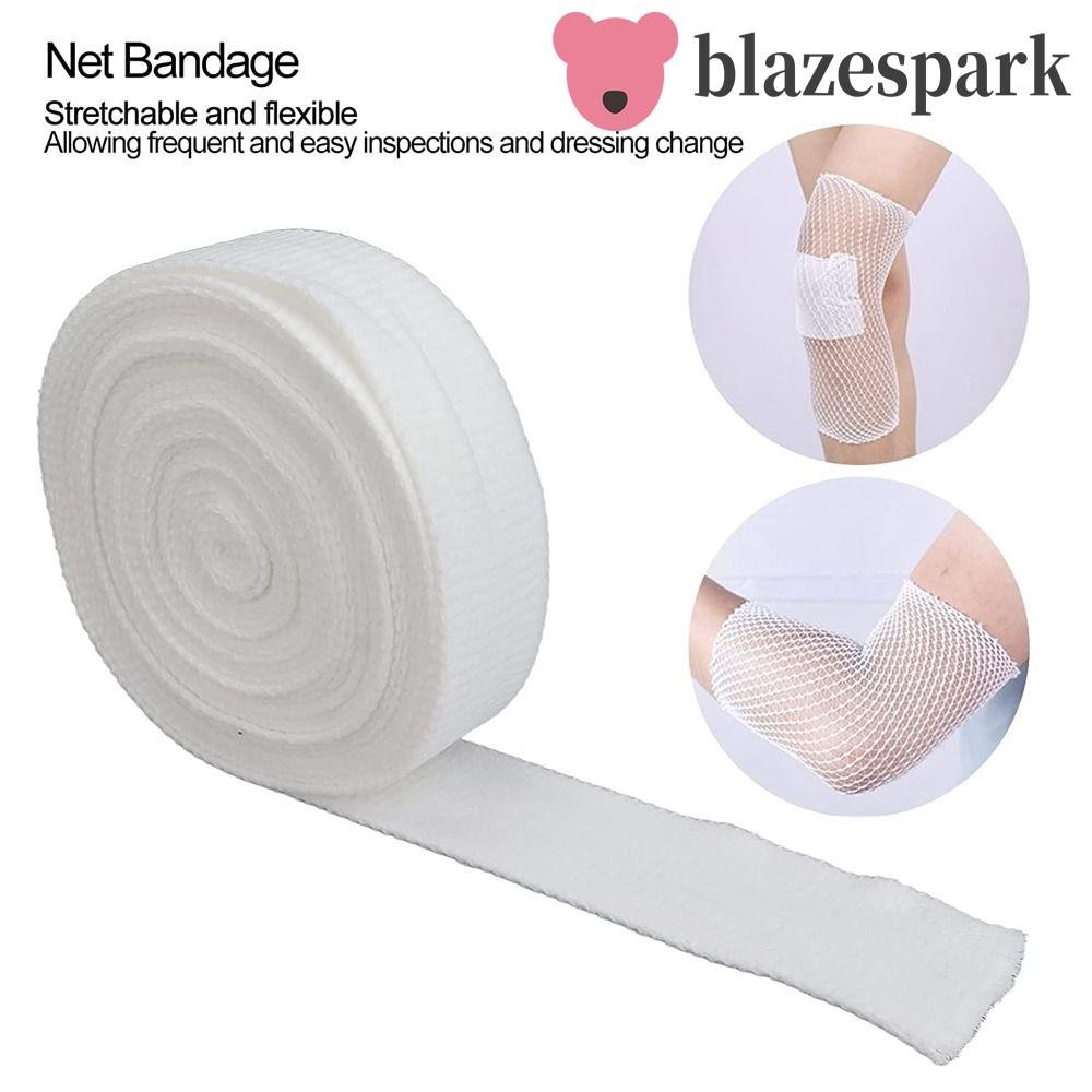 Blazespark ยืดหยุ่นสุทธิ Tubular Bandage, Retainer ยืดหยุ่นตาข่ายผ้าพันแผล, Breathable 2 M สีขาว ...