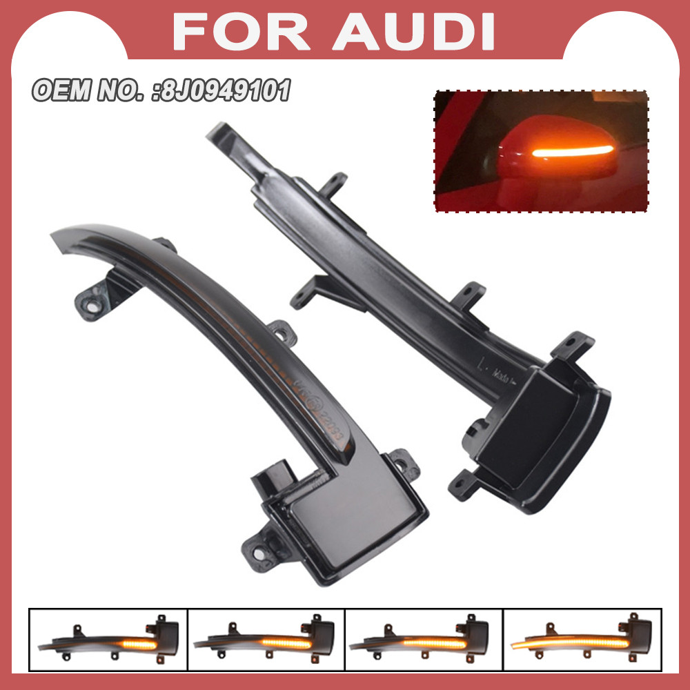 ใหม่สําหรับ Audi TT TTS MK2 8J 2007-2014 TTRS R8 LED แบบไดนามิกไฟเลี้ยว ...