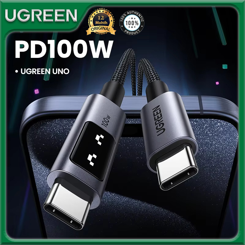 Ugreen UNO PD100W Fast Charge สาย USB C Type C ถึง Type C Data Cord ...