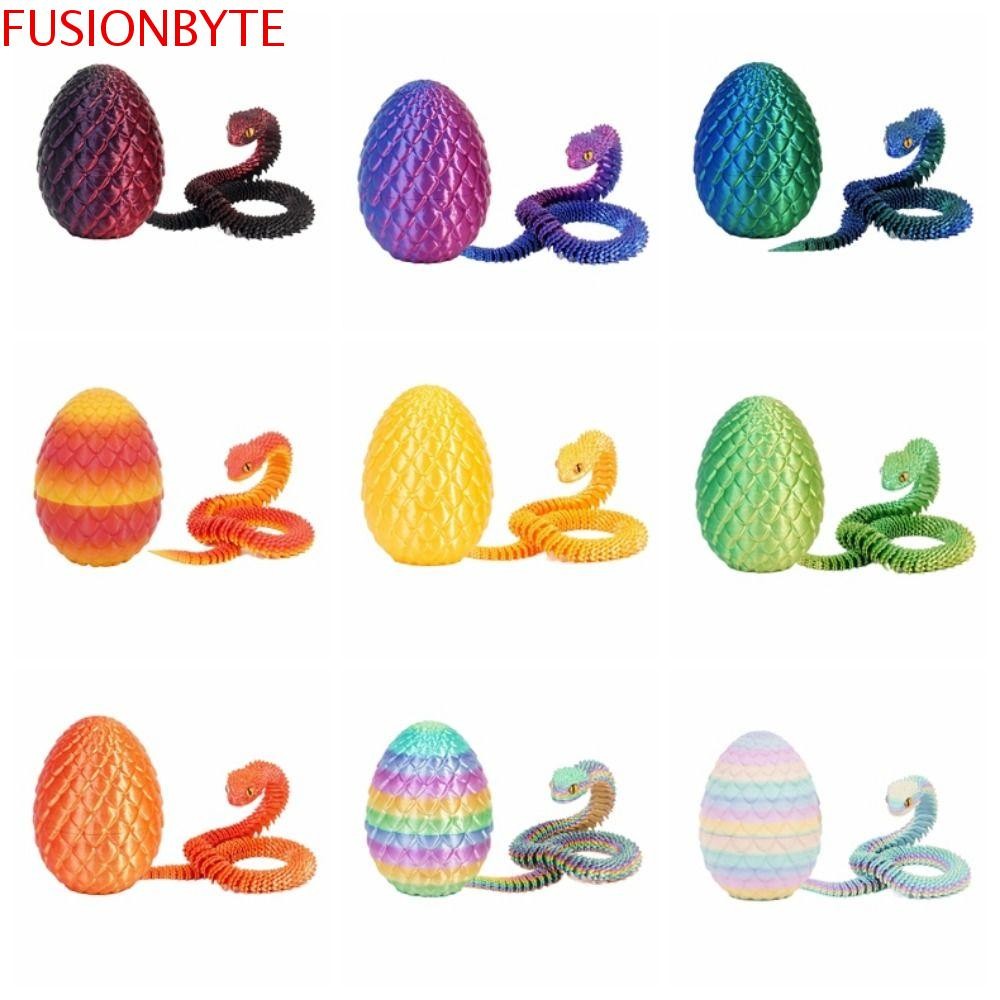 Fusionbyte ของเล่นงูพิมพ์ 3D, Creative Snake Egg 3D พิมพ์งูไข่,สมจริง All-in-one Molding ดอกไม้ ...