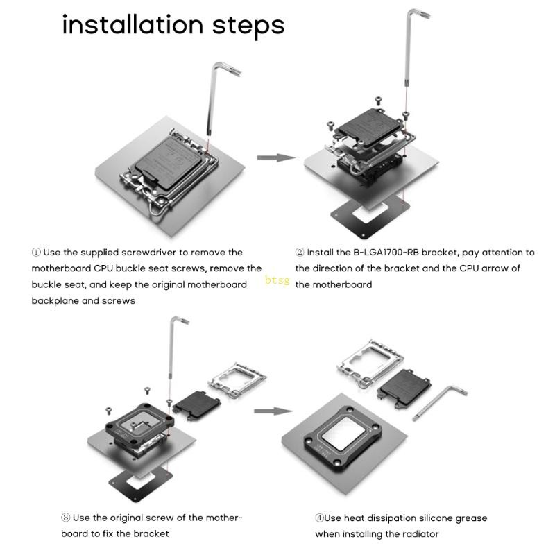 Bt cpu Buckle สําหรับ LGA 1700 LGA1800 cpu ดัด Corrector หัวเข็มขัด ...