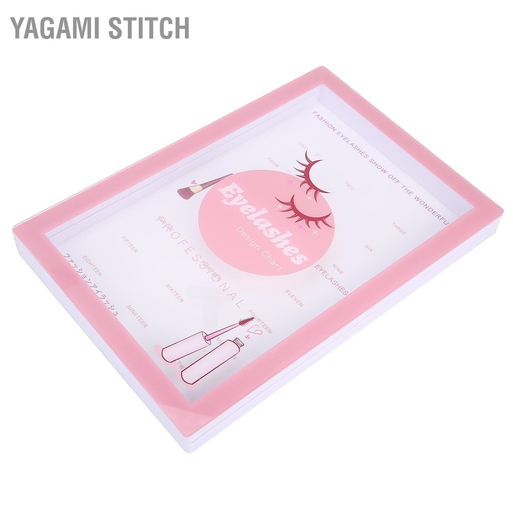 Yagami Stitch ขนตาปลอมจอแสดงผลคอนเทนเนอร์กันน้ำกันฝุ่นReusable ...