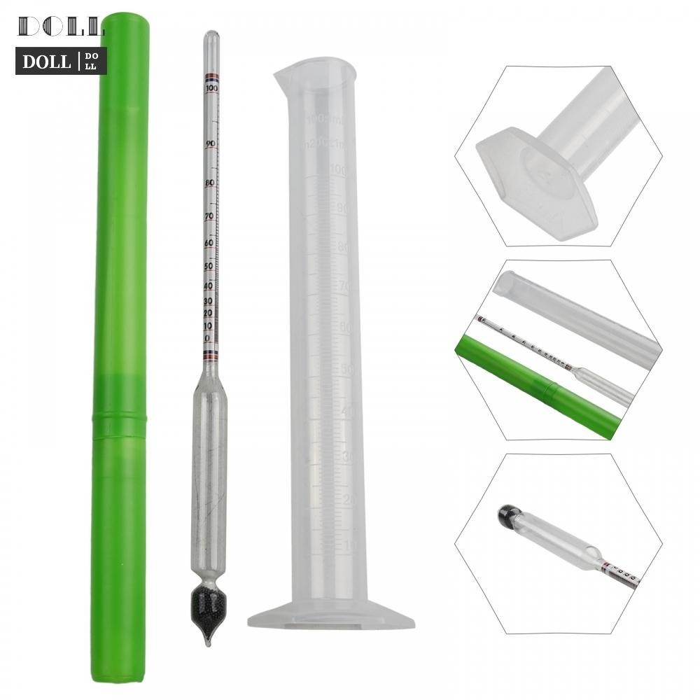 -NEW-Alcohol Meter 0-100% Meter Alcohol Hydrometer Meter Tester With ...