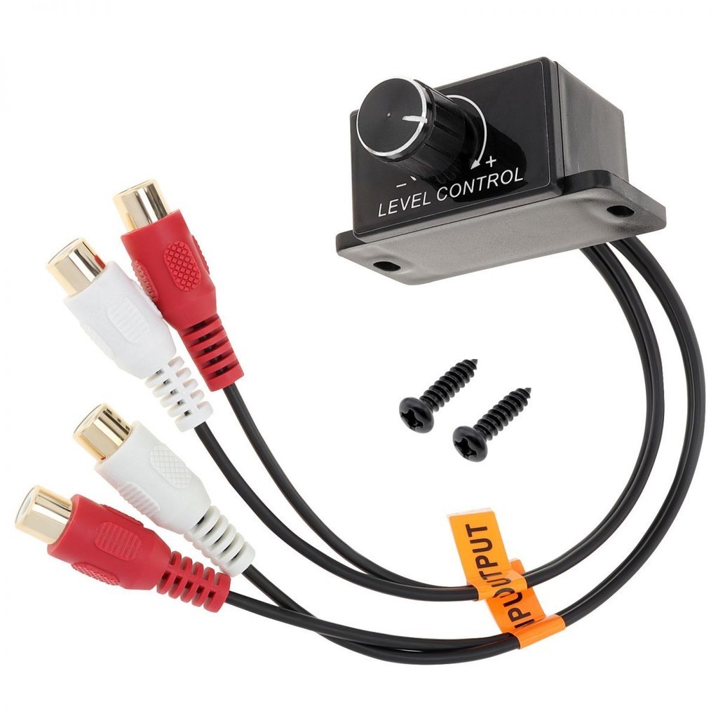 ลูกบิดควบคุมระดับเสียง RCA 12V สําหรับรถยนต์ รถจักรยานยนต์ ลําโพง ...