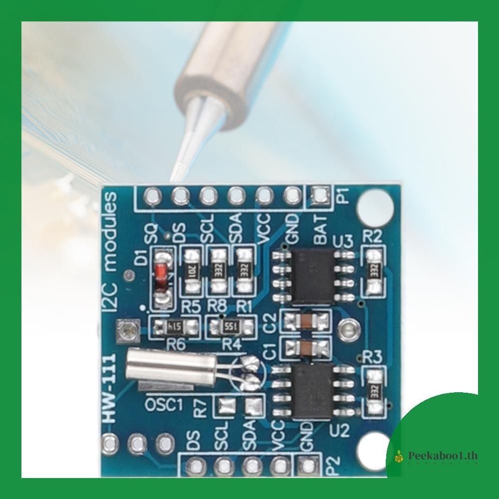 [Peekaboo1.th] บอร์ดโมดูลหน่วยความจํานาฬิกาเรียลไทม์ DS1307 AT24C32 RTC I2C สําหรับ AVR ARM PIC ...