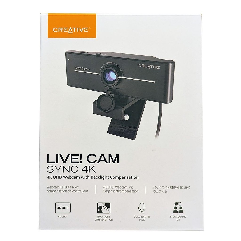 Creative Live! Cam Sync 4K (VF0920) - 4K UHD Webcam with Backlight ...