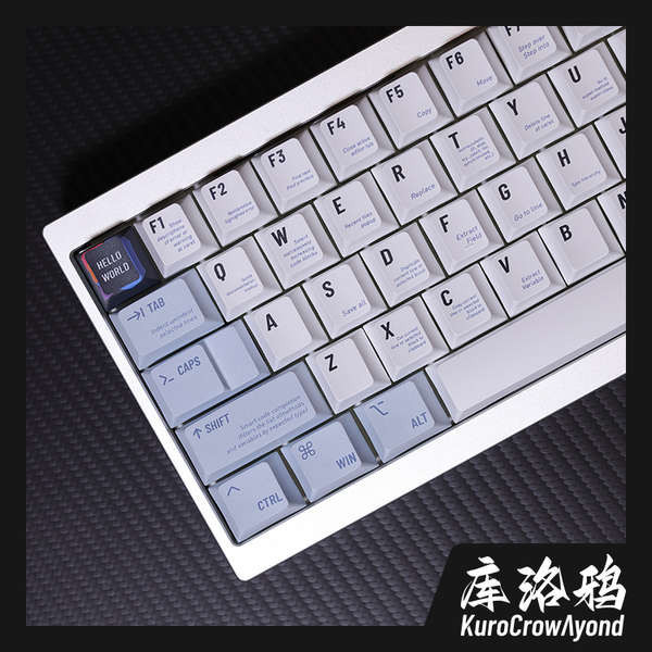 keycaps keycap KCA Coolcrow Keycaps โปรแกรมเมอร์ของแท้ HelloWorld ...