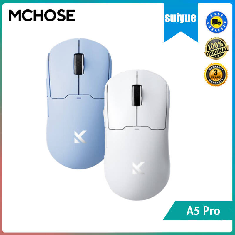 Mchose A5 Pro/V2 เมาส์ไร้สายเมาส์เกมเมาส์บลูทูธไร้สายแบบมีสาย/2.4G/Bluetooth การตรวจจําลองที่สาม ...