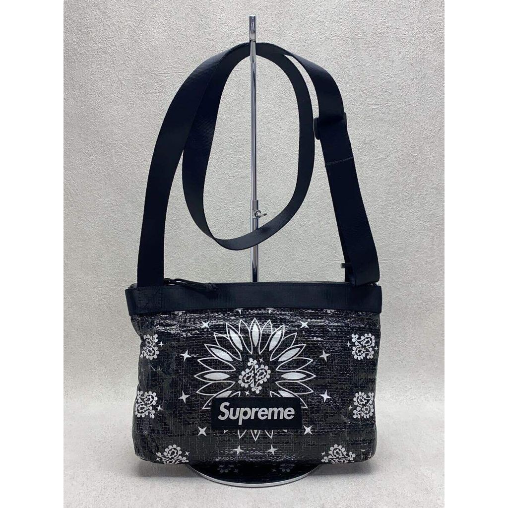 Supreme Shoulder Bag Nylon BLK Total Pattern Bandana Tarp Side Direct ...