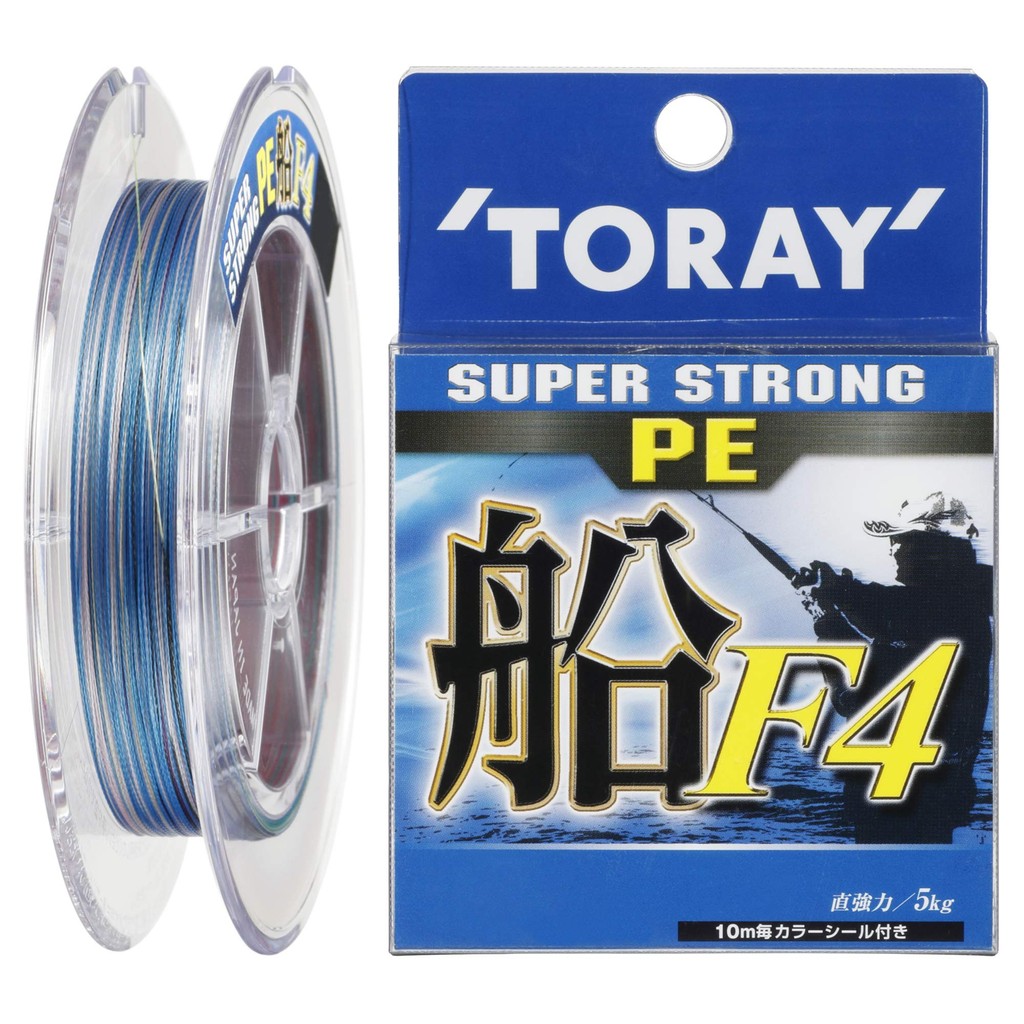 TORAY PE Line Super Strong PE Boat F4 150m 4 Pieces 5 Colors | Shopee Thailand