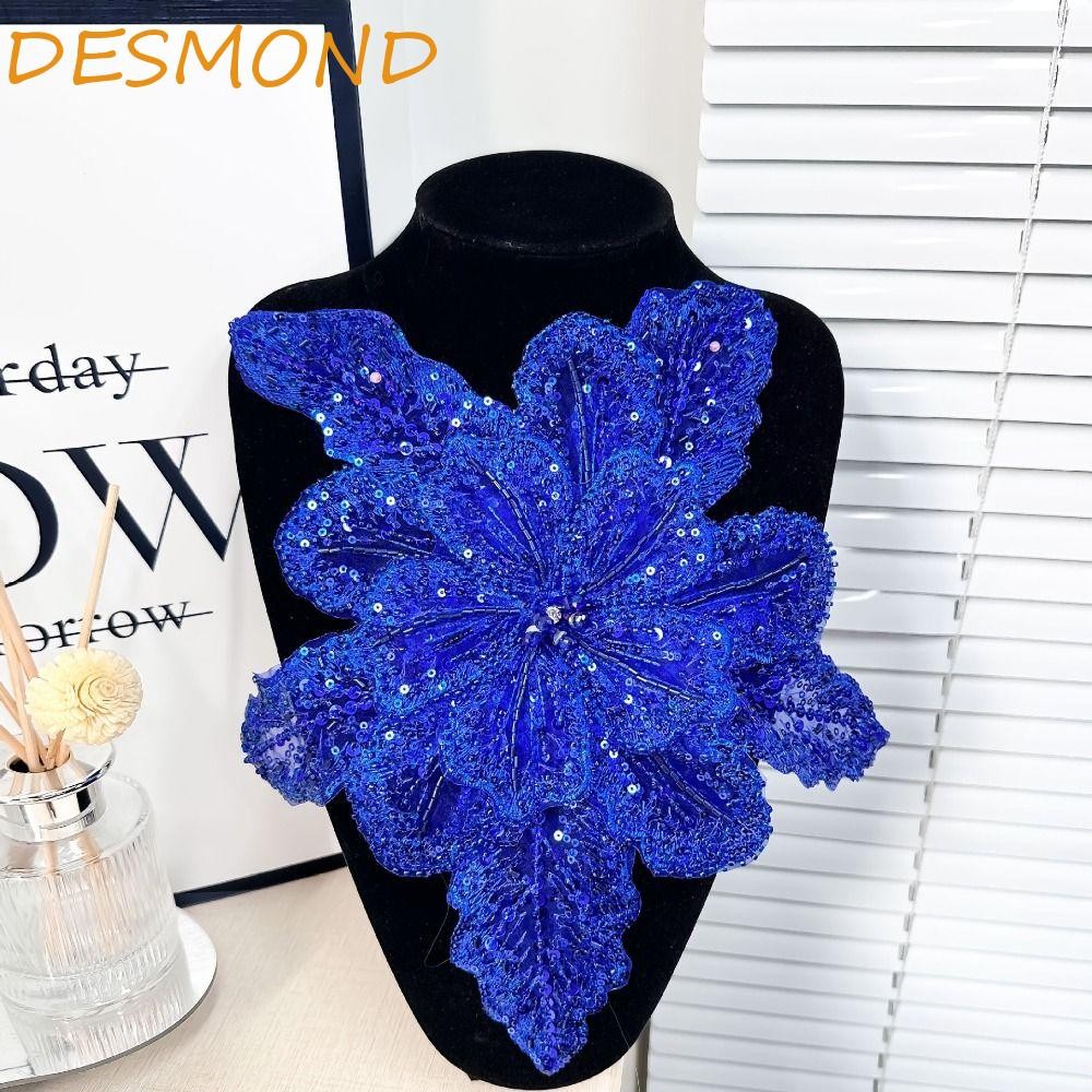 Desmond ดอกไม้ Multi-layer Appliques,เลื่อมขนาดใหญ่เสื้อผ้าแพทช์,DIY เสื้อผ้าเข็มกลัด 3D ปัก ...