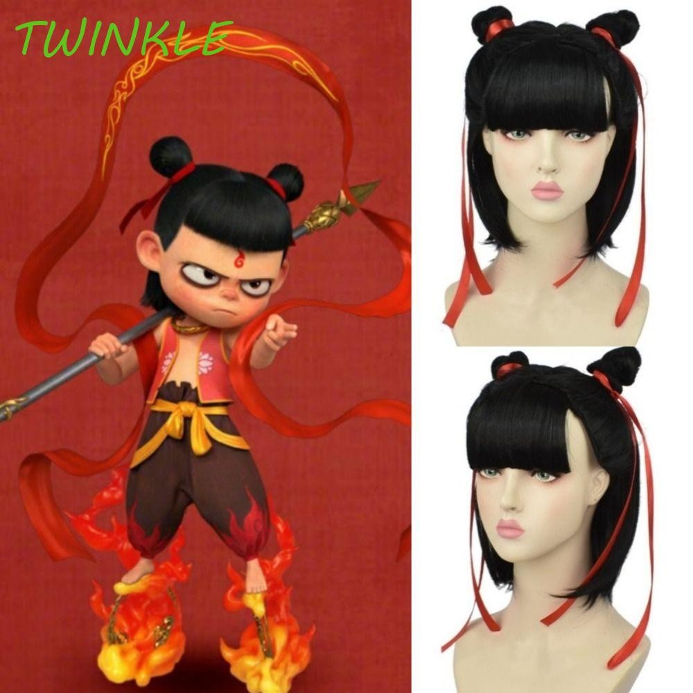 Twinkle1 ขนมปังผมคู่, ภาพยนตร์สังเคราะห์ Nezha คอสเพลย์วิกผม, Creative ...