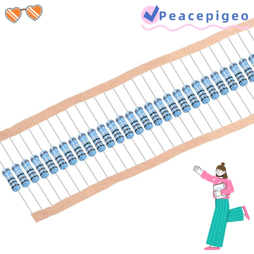 Peacepigeo ตัวต้านทาน 0.1 โอห์ม, ตัวต้านทานฟิล์มโลหะ 1W 1% Tolerance, ตะกั่วการใช้งานกว้าง 5 สาย ...