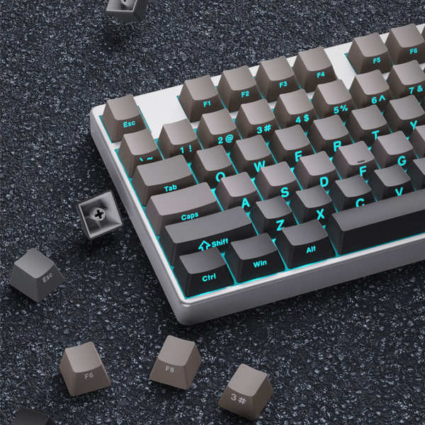 keycap ไทย keycap Polar daytime fine dust side แกะสลักปุ่มกดโปร่งแสงไล่ ...