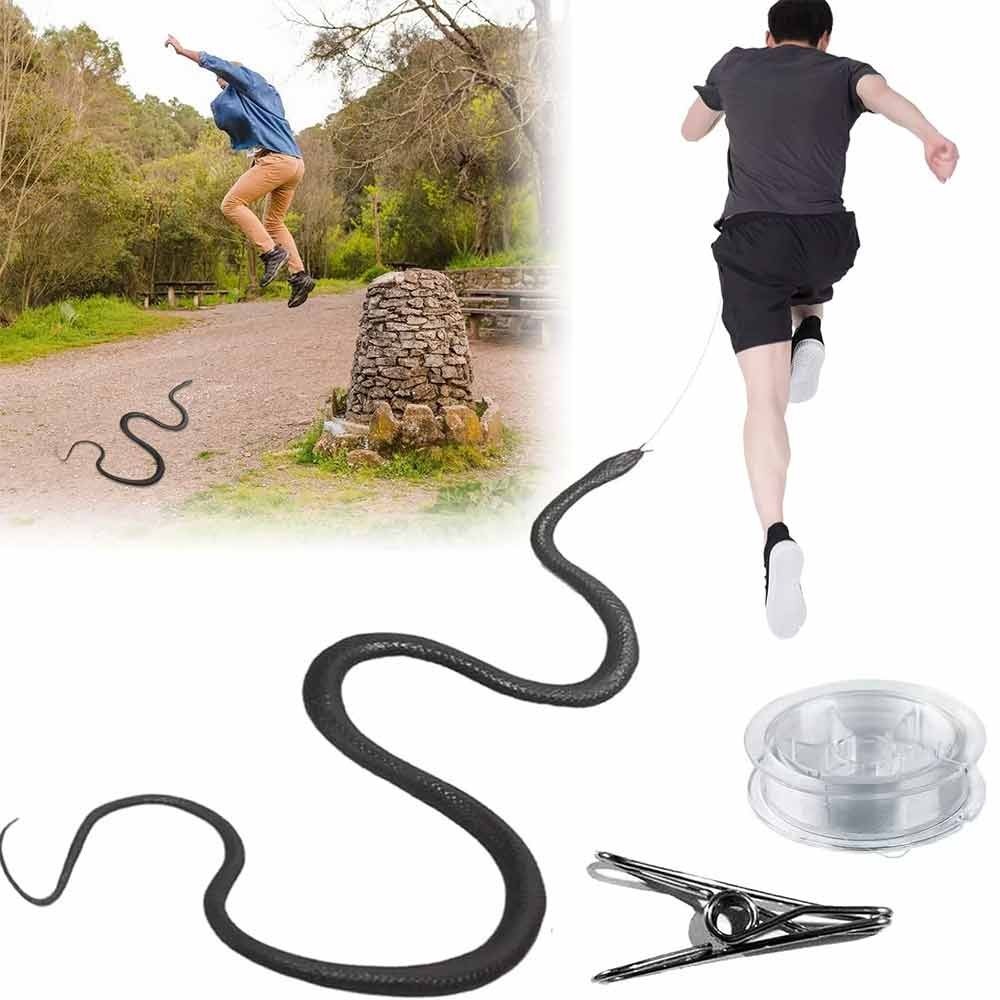 Fake Rubber Snake Prank with String Clip Funny Clip On Snake Prank DIY ...