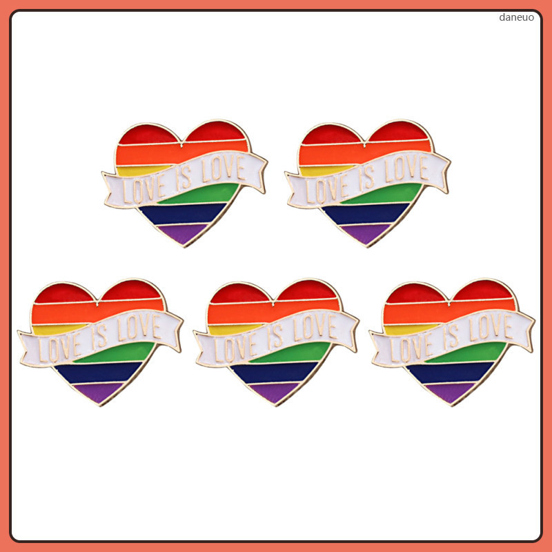 เข ็ มกลัดแฟชั ่ น Lgbt Lapel Pin สีสันเกย ์ Pride Rainbow Corsage ...