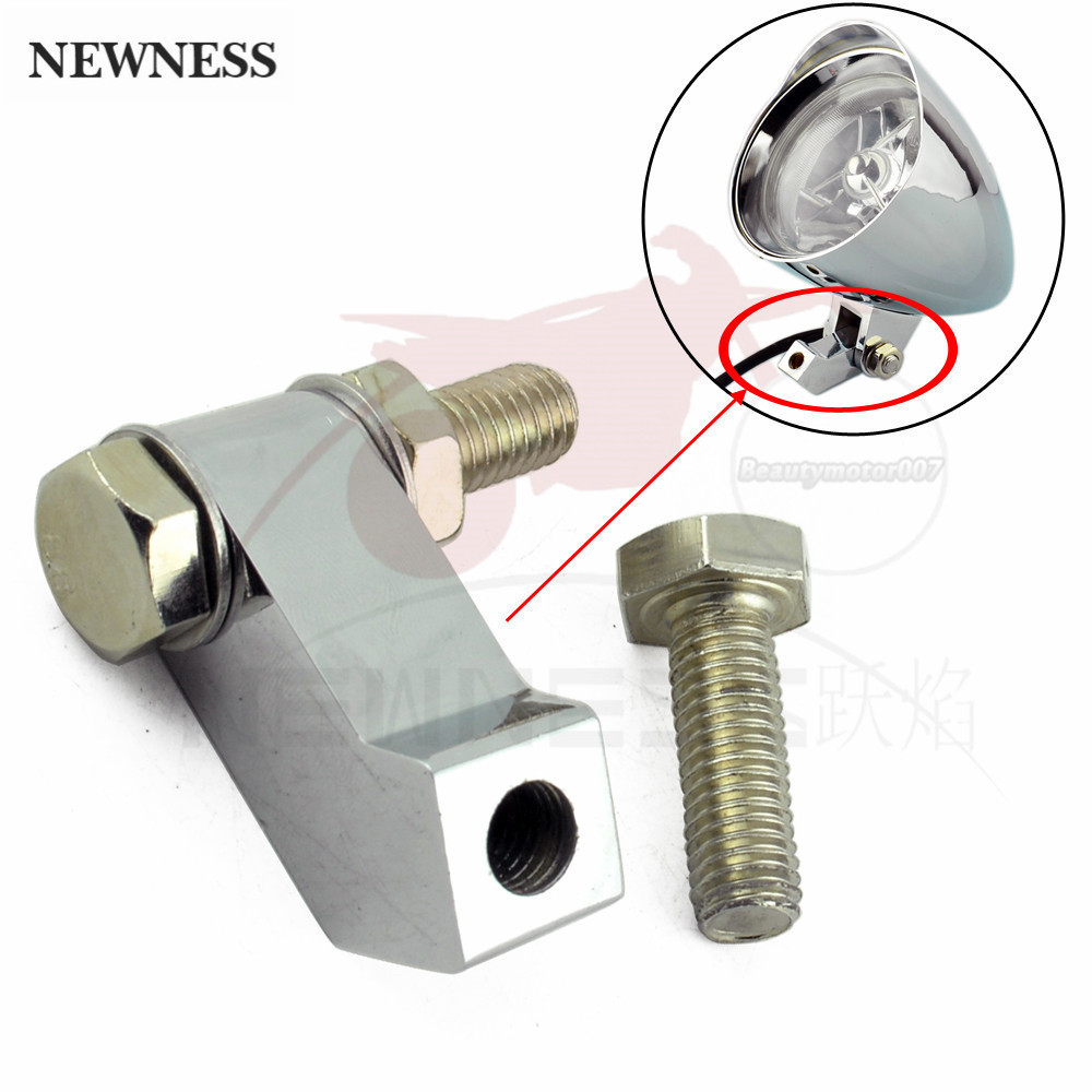 NW Motorcycle Headlight Mount Block Bracket CNC Head Light Mounting w/3 ...