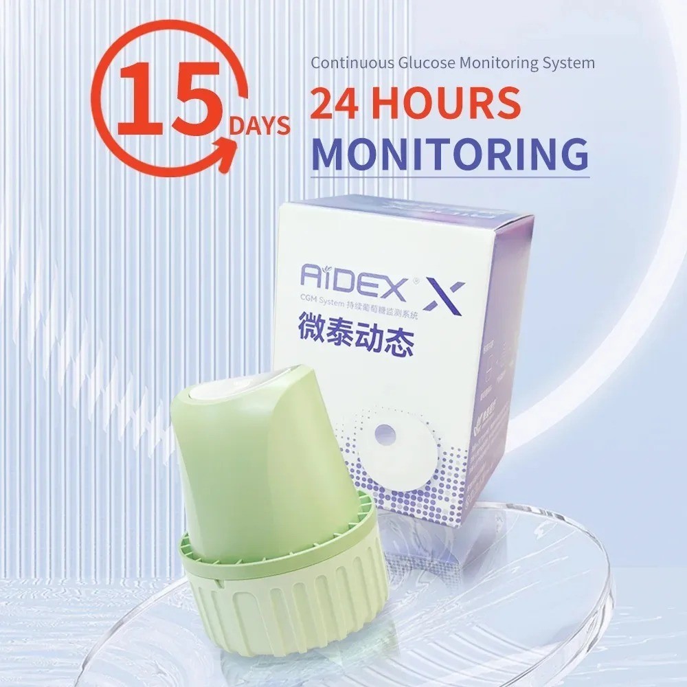 Aidex-ii Dynamic Blood Glucometer CGM Sensor สวมใส ่ ระบบตรวจสอบกลูโคส ...