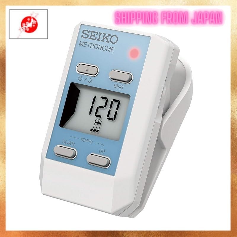 [From JAPAN]SEIKO Metronome Clip-on Digital Black DM51B Volume control with rotary volume and ...