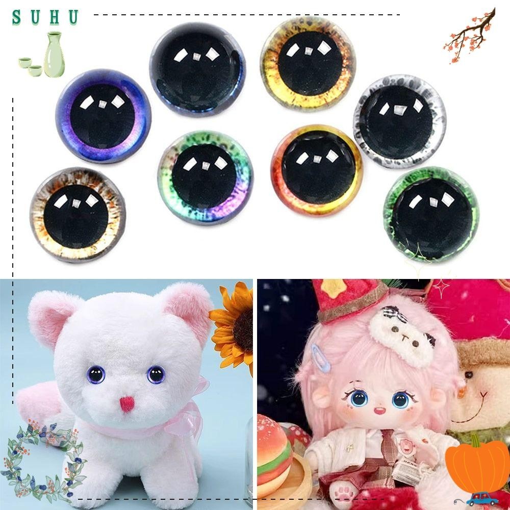 Suhu 20 ชิ้น/10 คู่ตาหัตถกรรมตา,พลาสติกคริสตัลหุ่นคริสตัลตา,6 มม.-20 ...