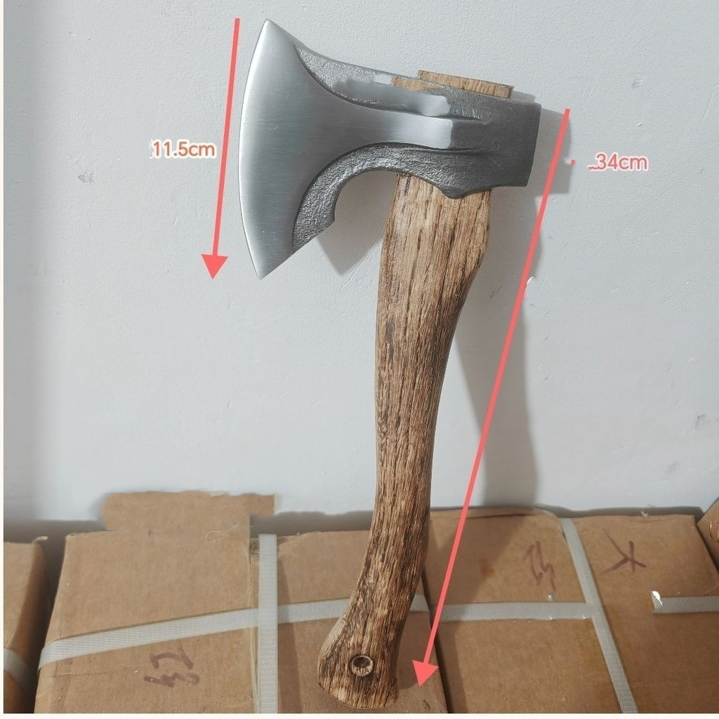 Niman Axe - เหล็กเส้นหนา ตัดกระดูกวัวและแยกฟืน คม ทนทาน พกพา ตั้งแคมป์ ...