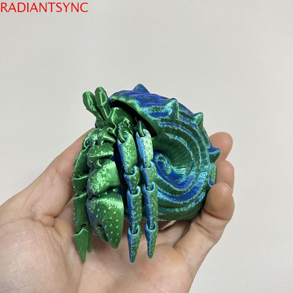 Radiantsync 3D พิมพ์ Paguroidea, ที่ถอดออกได้ Conch Shell 3D พิมพ์ Hermited Crab ของเล่นเด็ก ...