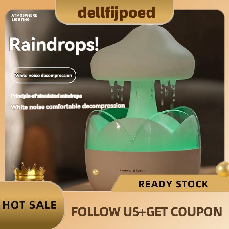 dellfijpoed3 ใน 1 Rain Cloud Humidifier Water Drip Humidifier พร้อมรีโมทคอนโทรล Oil Diffusers ...