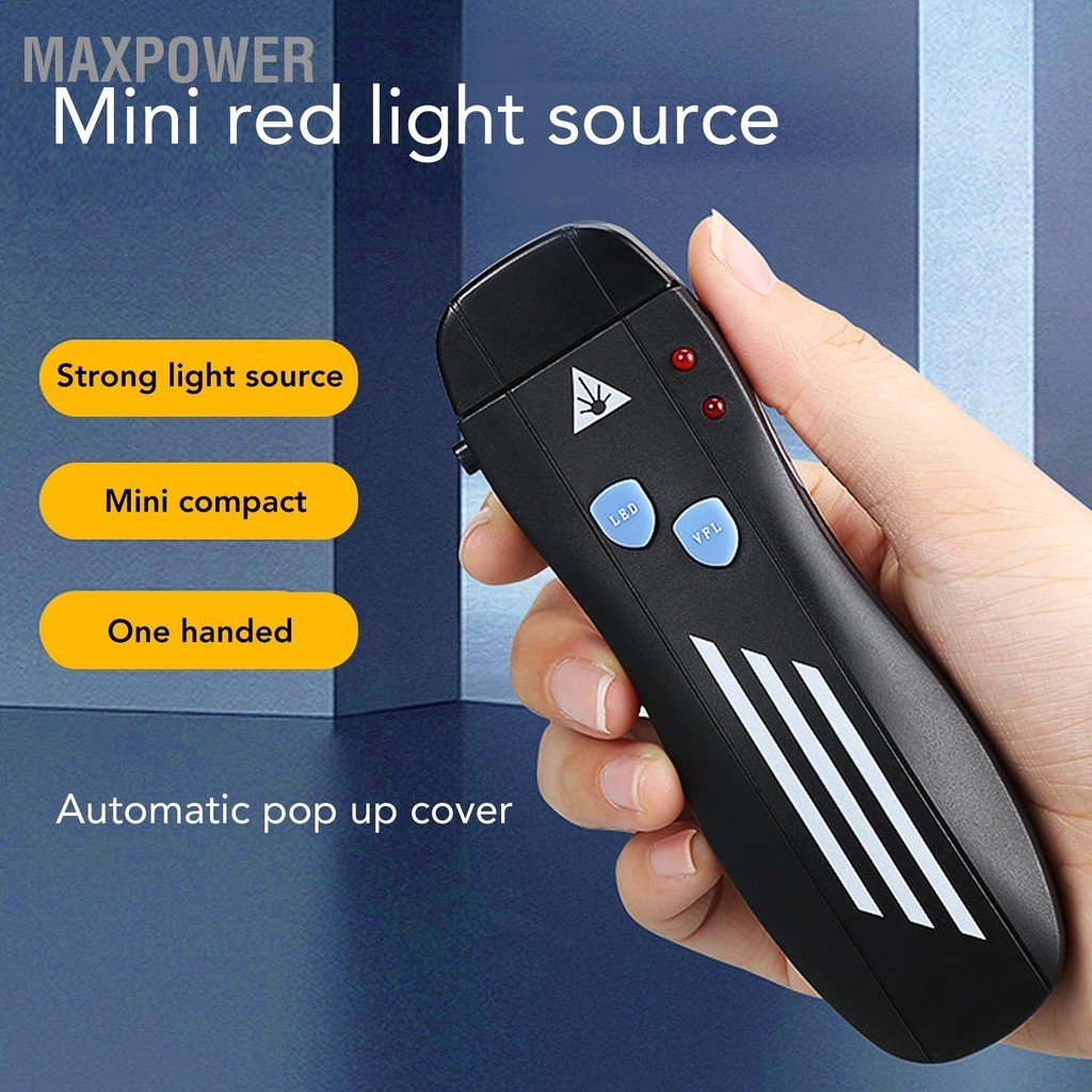Maxpower Visual Fault Locator Miniขนาดมือถือที่ถูกต้องตั้งอยู่ในแสงสี ...