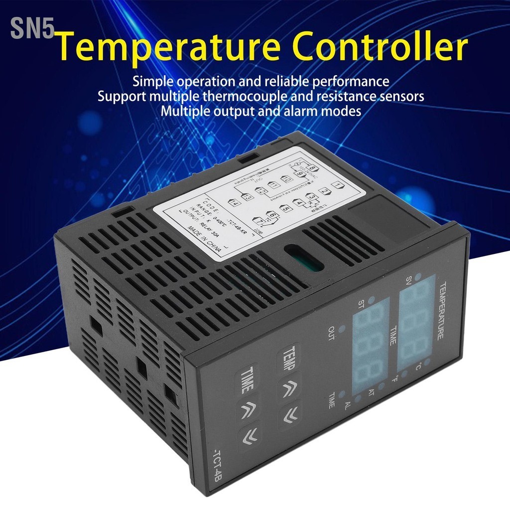 SN5 BERM PID Temperature Controller จอแสดงผลดิจิตอล LED ตัวควบคุมอุณหภูมิสำหรับเครื่องกดความร้อน ...