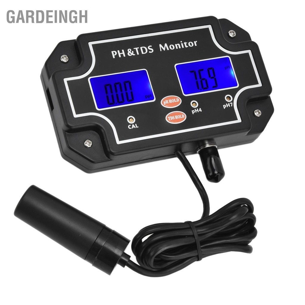 GardeingH PH TDS Monitor LCD เครื่องทดสอบการวิเคราะห์คุณภาพน้ำมัลติฟังก ...