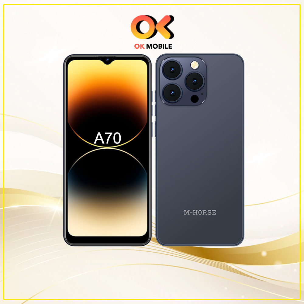m-horse รุ่น A70 สมาร์ทโฟน 6.6นิ้ว แรม4GB รอม32GB สแกนหน้าใช้ธนาคารได้ ประกันศูนย์ไทย1ปี ส่งฟรี ...