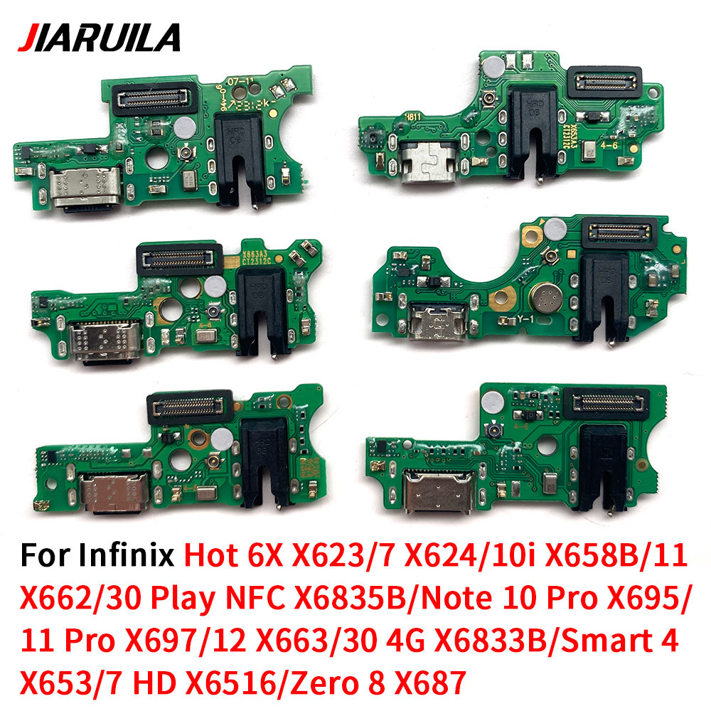 แพรชาร์จ Infinix Hot 6X 7 10i 11 30 Play Note 10 11 Pro 12 30 Smart 4 7 Zero 8 X687 แผงชุดชาร์จ ...