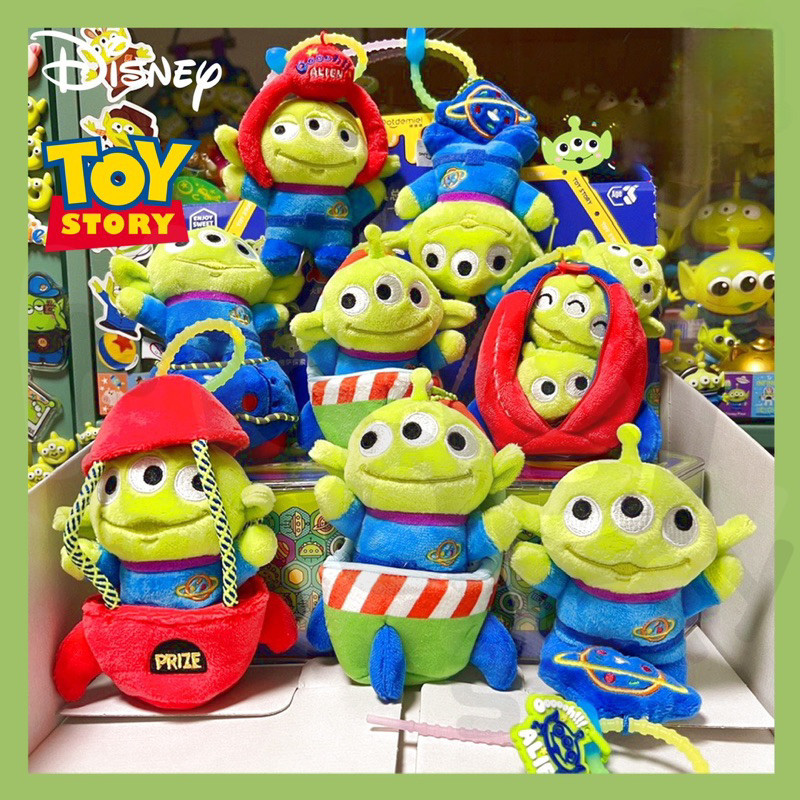 Disney ของแท้ Toy Story Alien Buzz Lightyear ตุ๊กตาน่ารักกระเป๋า charm ...
