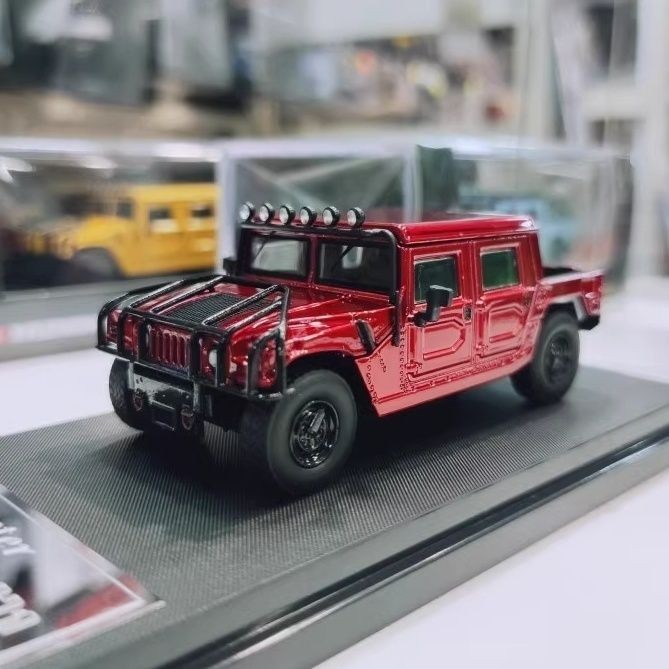 1/64 Hummer H1 รถบรรทุก Hard Top Pickup Off-Road Vehicle Tough Guy suv ...