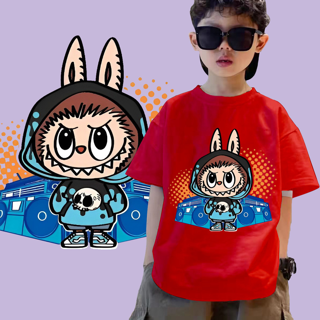 2024 Express เสื้อยืดเด็ก With Labubu & Labu Boo - ส่งด่วนสไตล์น่ารัก ...