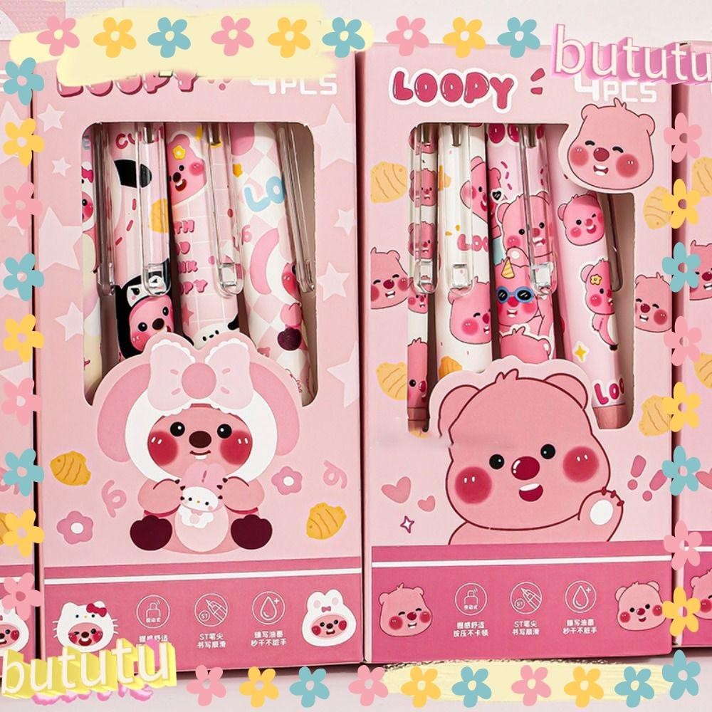 Buutu LOOPY กด Pen, Quick-drying เขียนเครื ่ องเขียน 0.5 มม.ปากกาเจล ...