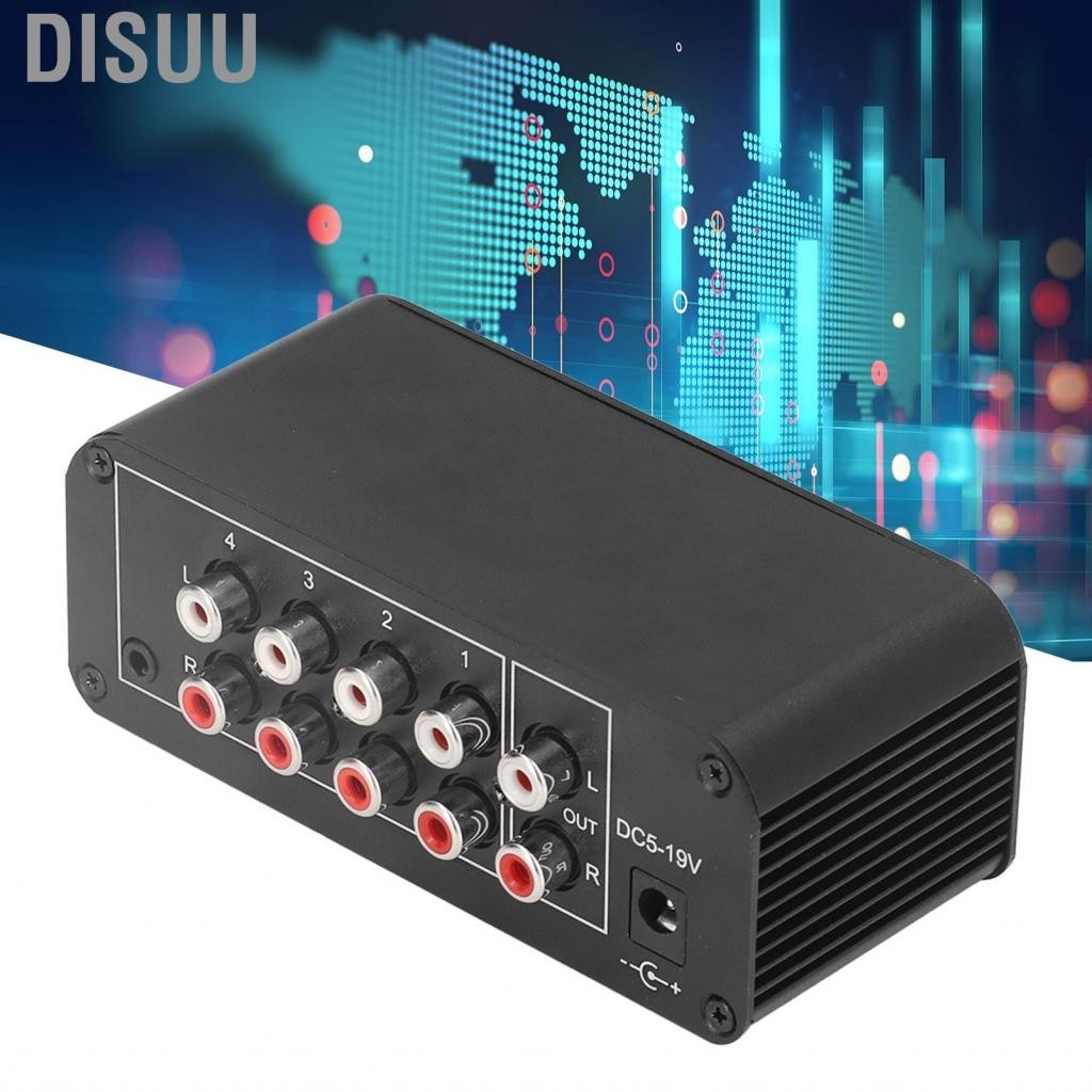Disuu 4 Channel Line Mixer สเตอริโออินพุตและเอาต์พุต Mini BEA | Shopee ...