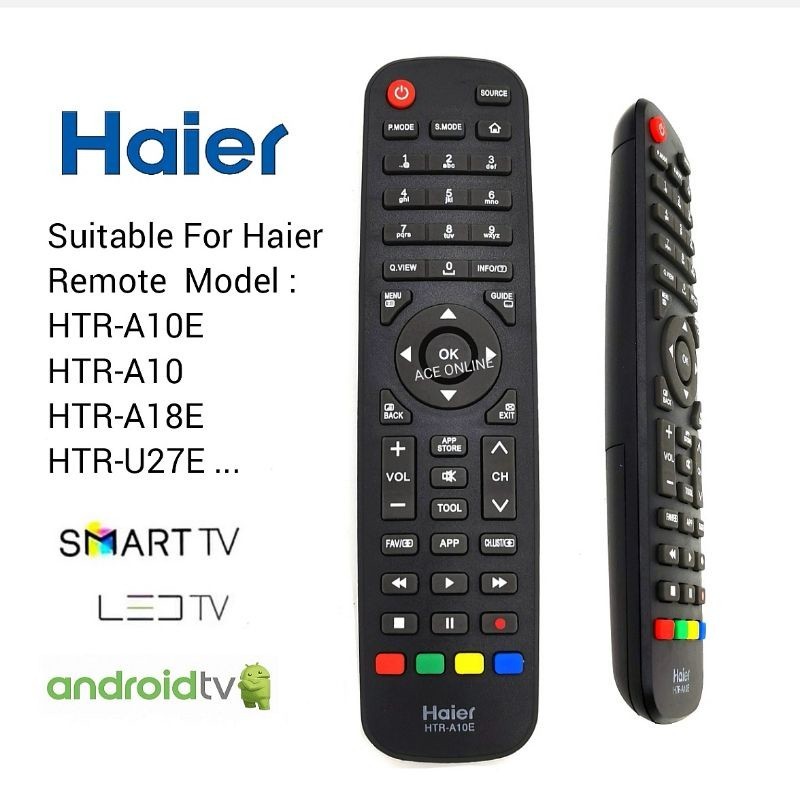 Haier LED SMART TV รีโมทคอนโทรลเหมาะสําหรับ HTR-A10E HTR-A10 HTR-A18E HTR-U27E รุ่นเพิ่มเติม ...