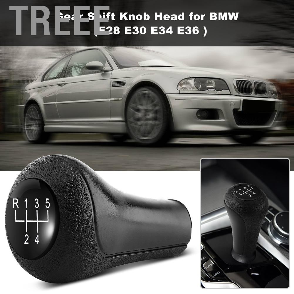 Treee 5 สปีดเกียร์ออโต้เกียร์รถเกียร์ SHIFT KNOB Stick สำหรับ BMW E28 E30 E34 E36 ฝาครอบสีดำ ...
