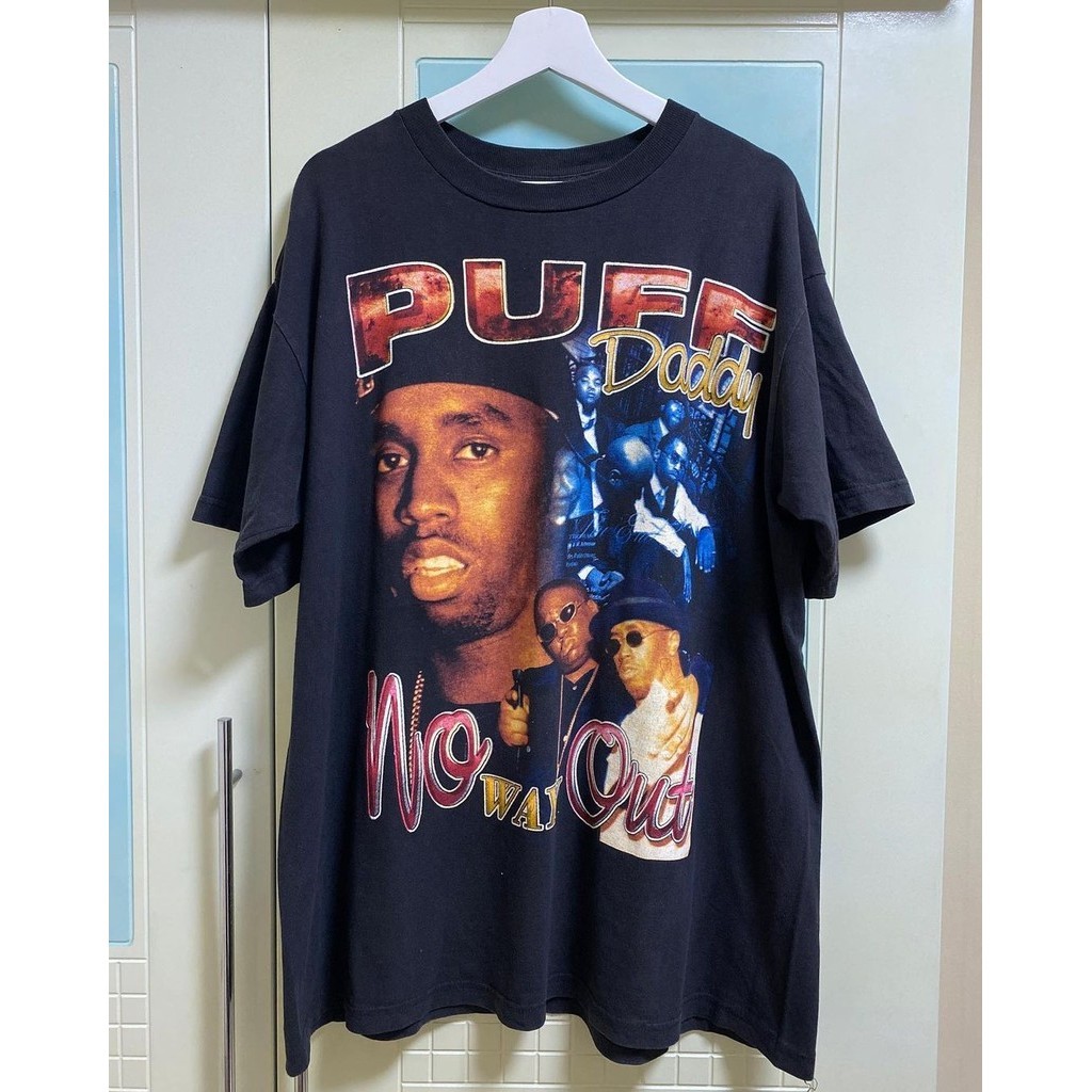 Rapper Sean Combs Diddy เสื้อยืด Classic Street American Rapper สวมชุด ...