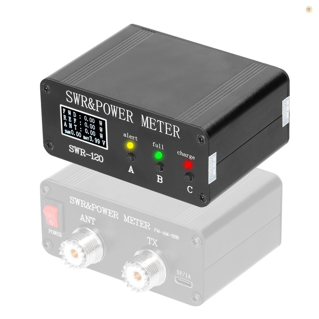 1.8mhz-50mhz 0.5W-120W คลื่นสั้น SWR และ Power Watt Meter เมนูภาษา ...