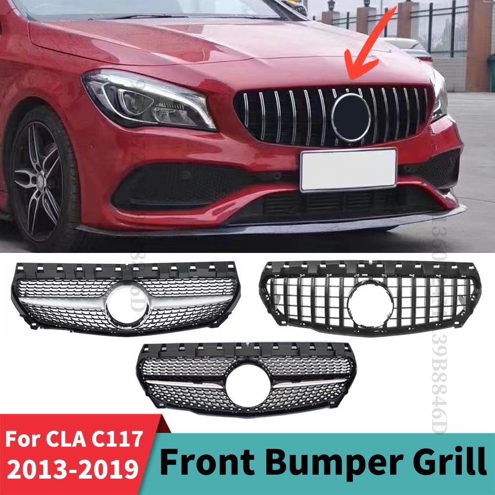 Body Kit Refit ด้านหน้า Grille กันชนย่างสําหรับ Mercedes Benz CLA C117 ...