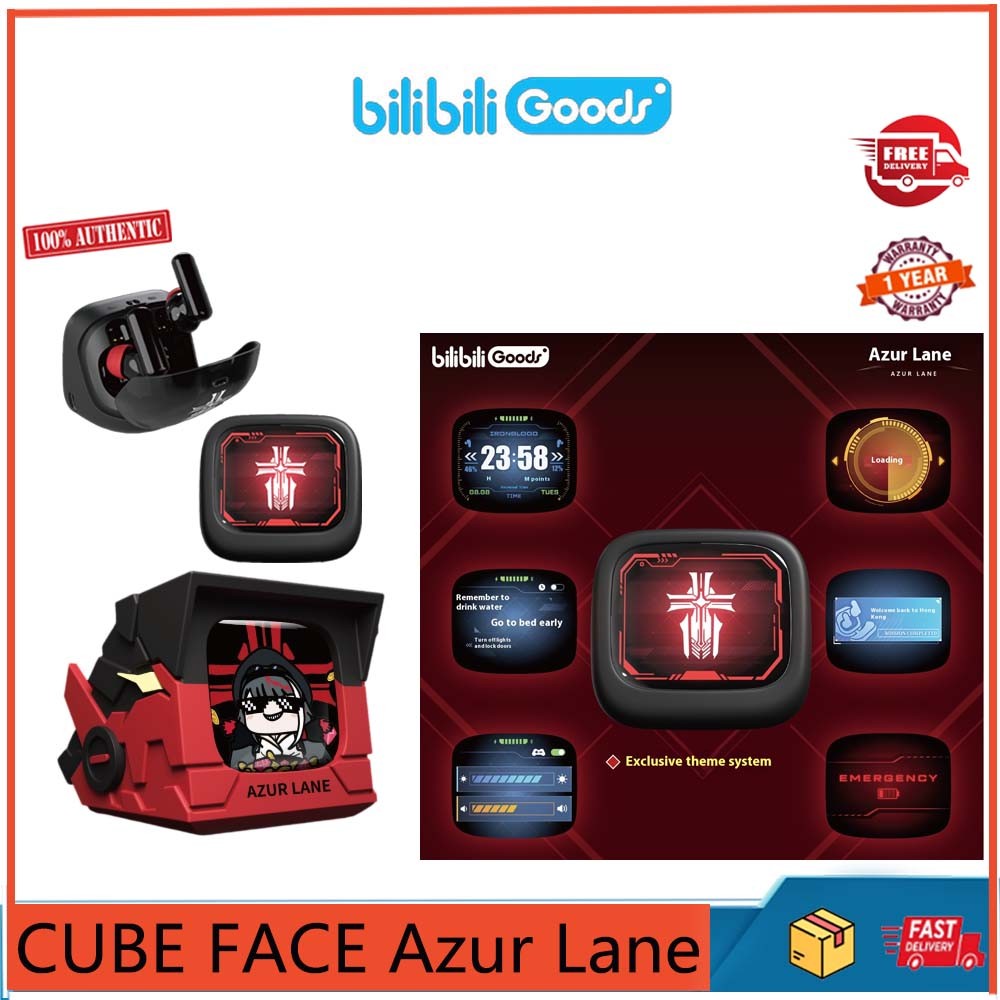 Bilibiligoods CUBE FACE Azur Lane Iron Blood LCD Touchscreen หูฟัง ...