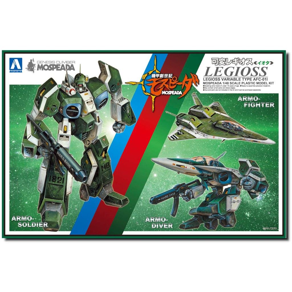 Aoshima Bunka Kyozai Co., Ltd. Mecha Genesis Mospeada Variable Regios ...