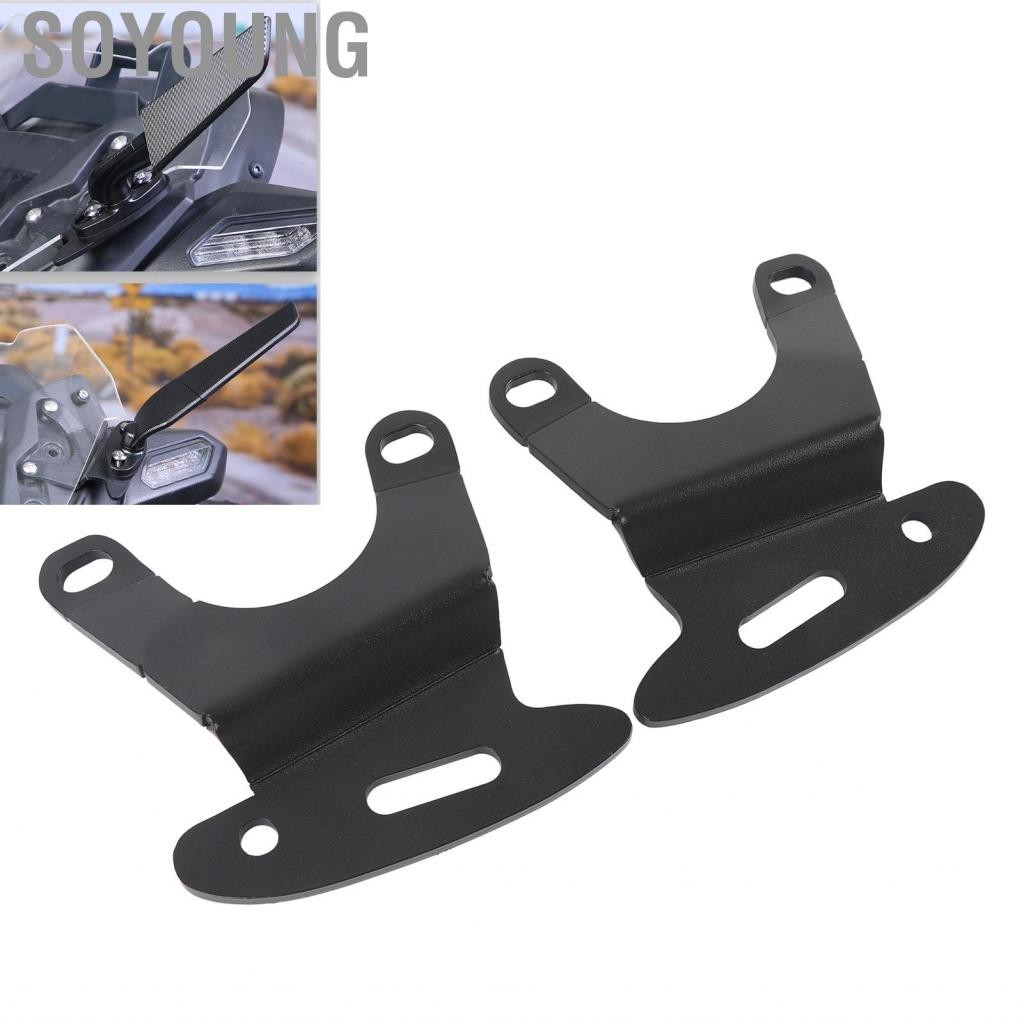Soyoung Motorcycle Mirrors Bracket Kit การเปลี่ยนสีดำสแตนเลสสำหรับ ...