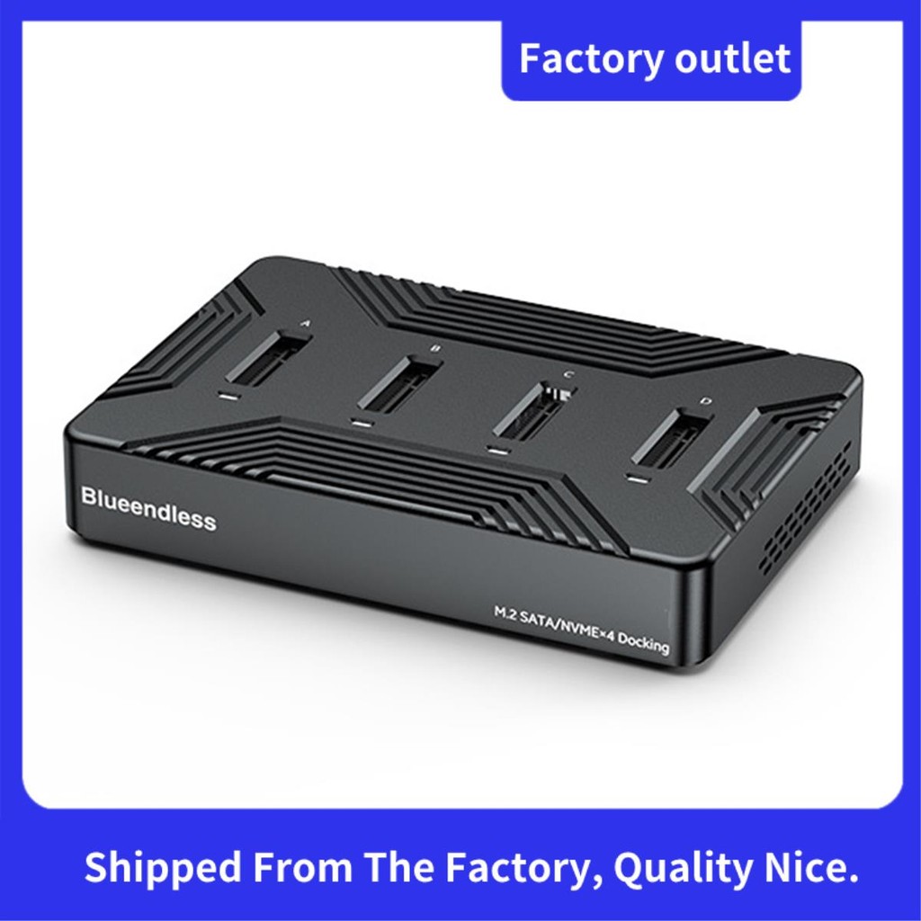 4 Bay M2 SSD กล่องประเภท C USB3.2 10Gbps M.2 NVME SATA Ngff Dual ...