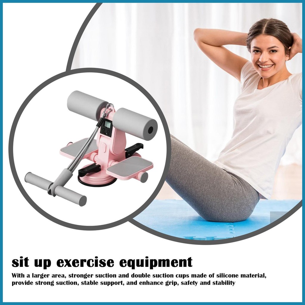 Sit Up Foot Holder Core Exerciser พร้อมถ้วยดูด Footrest และ Tension ...