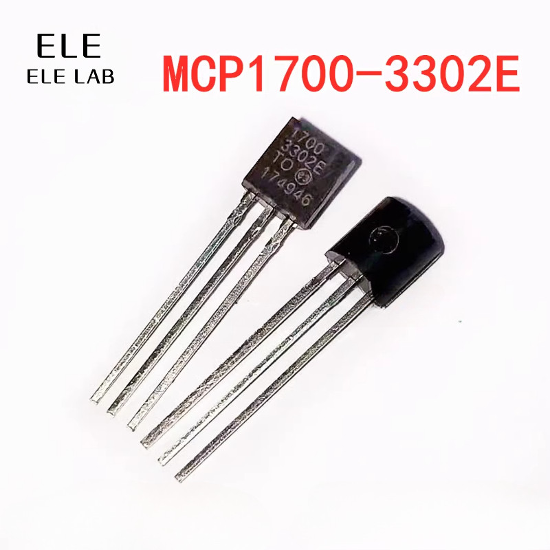 ใหม่ Original MCP1700-3302E TO-92 MCP1700 Linear เครื่องปรับแรงดันไฟฟ้า ...