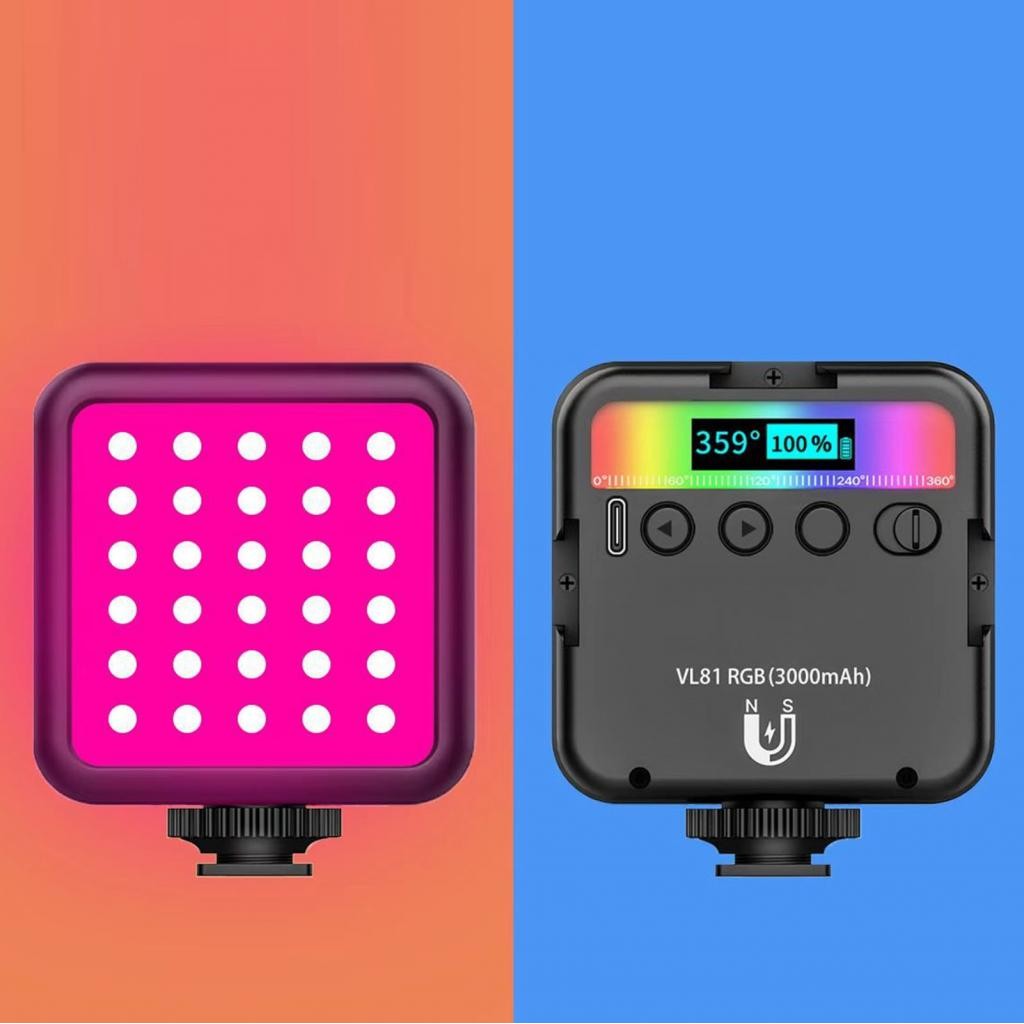 Mini LED Video Light RGB Portable Fill สำหรับการถ่ายภาพกลางแจ้ง ...