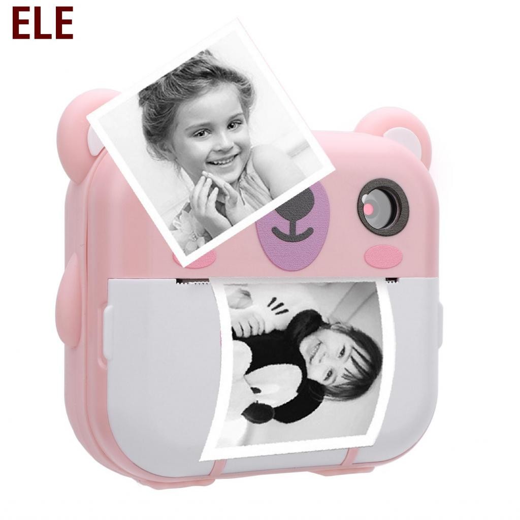 ELE กล้องถ่ายภาพทันที 1080p พิมพ์ดิจิตอลสีเทาชาลพิมพ์ 1,000mAh สำหรับ ...